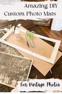 DIY Custom Photo Mat With Unique Vintage Touch