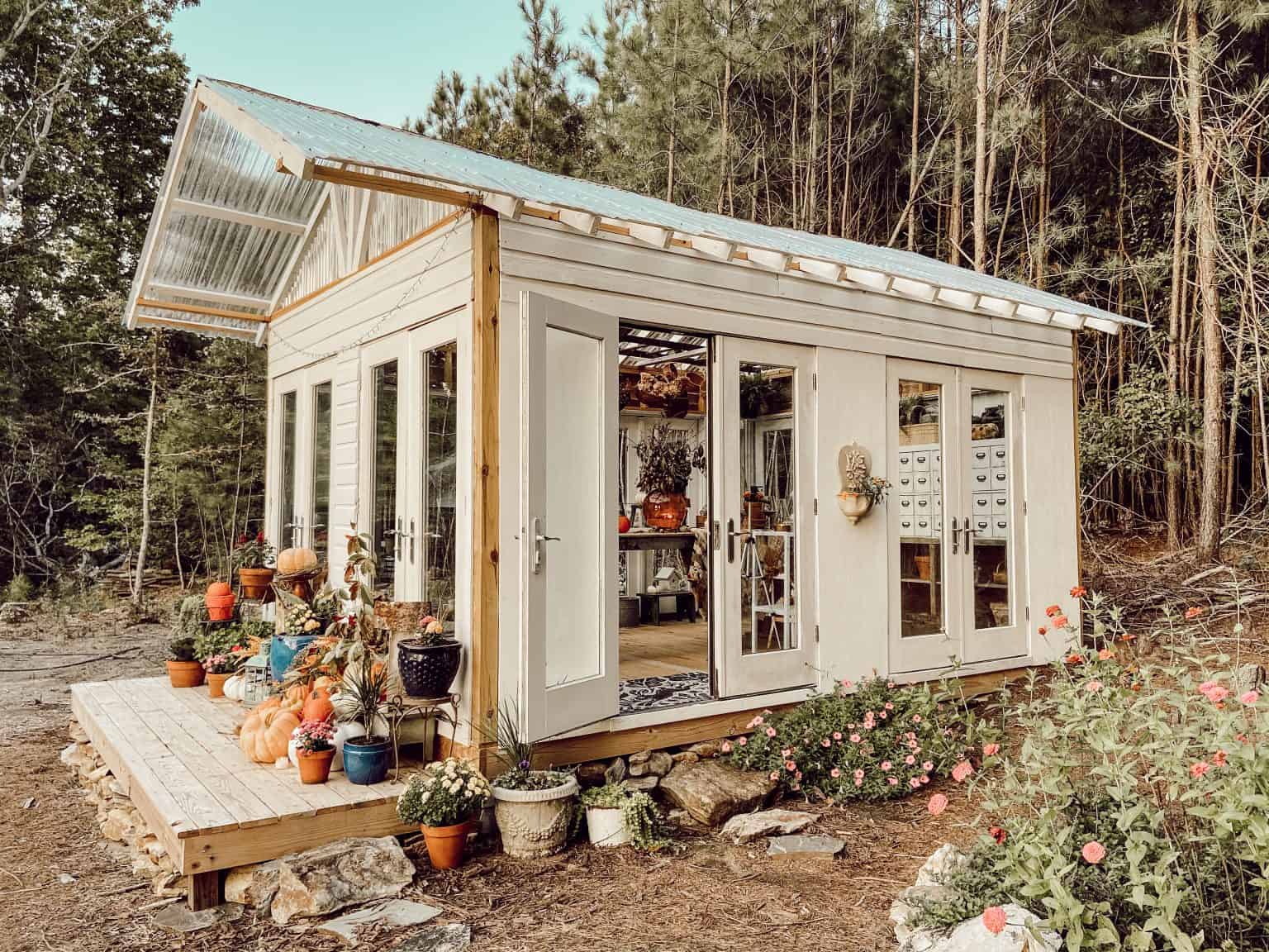 Greenhouse Fall Tour: DIY & Vintage Inspired - The Ponds Farmhouse