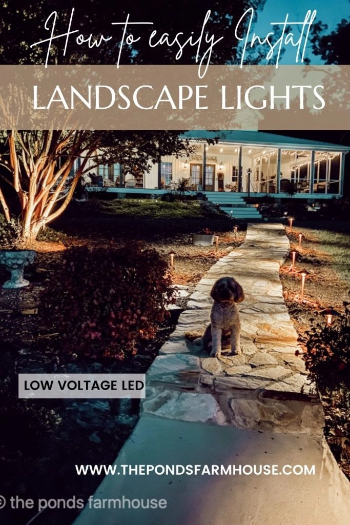 How to Easily Install Low Voltage Landscape Lighting