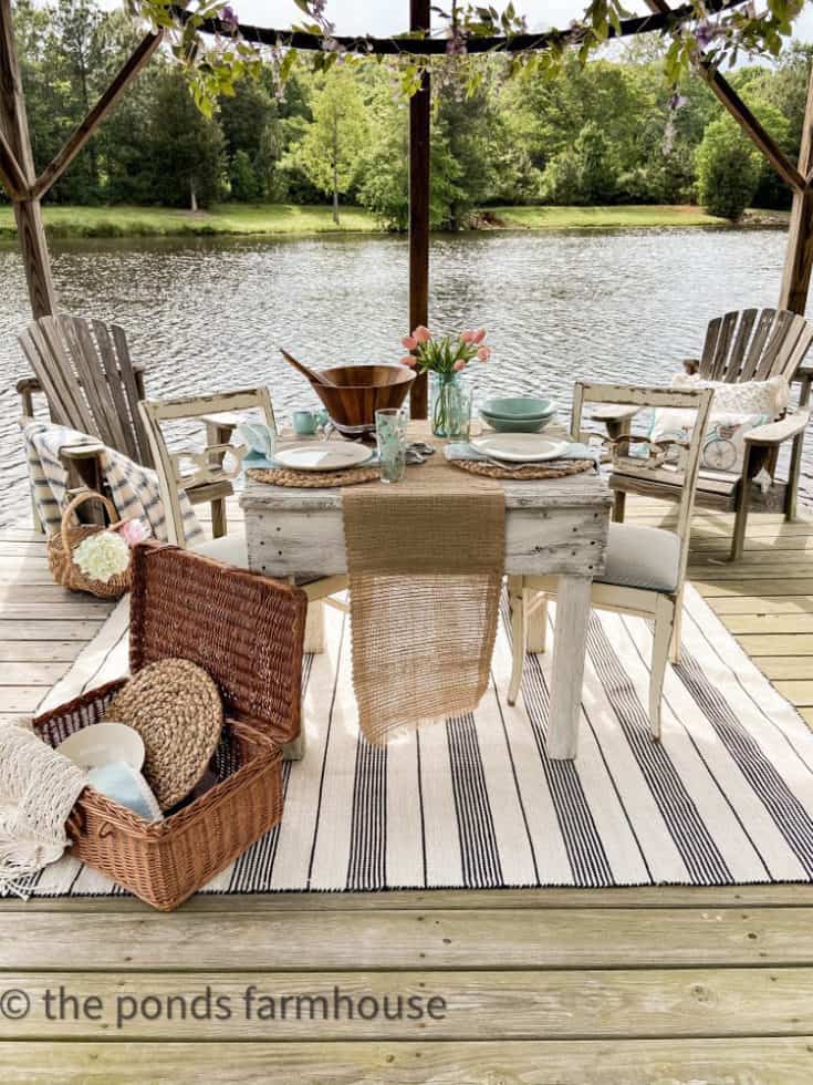 Top 10 Best Dining Alfresco Table Ideas - The Ponds Farmhouse