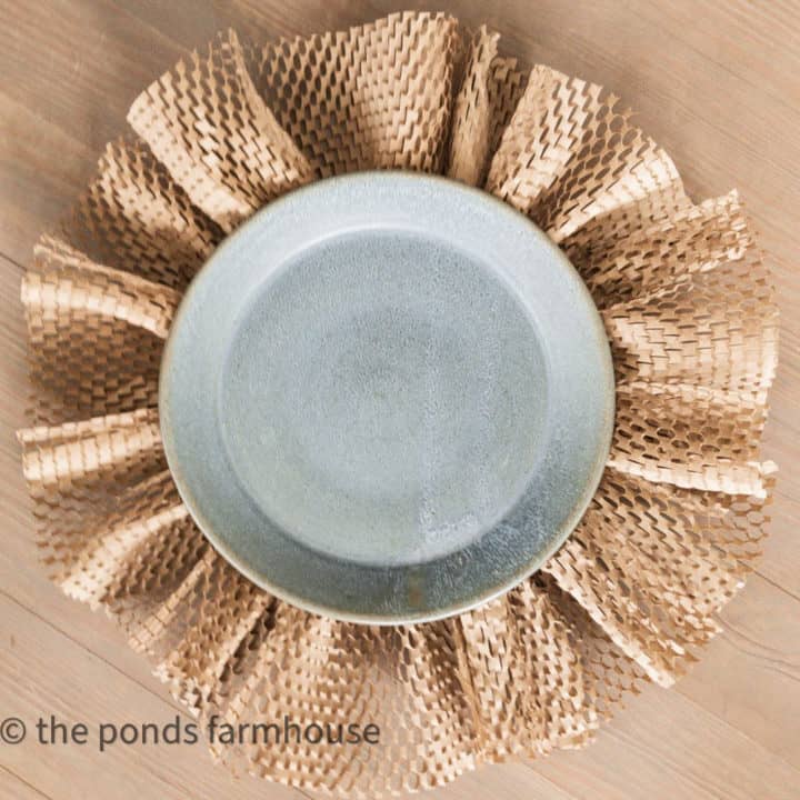 Amazing Recycle DIY Project: Packing Material Plate Chargers