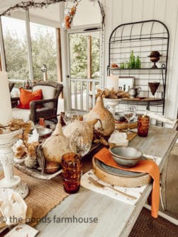 5 Rustic Dining Table Setting Ideas for Fall for Farmhouse Style.