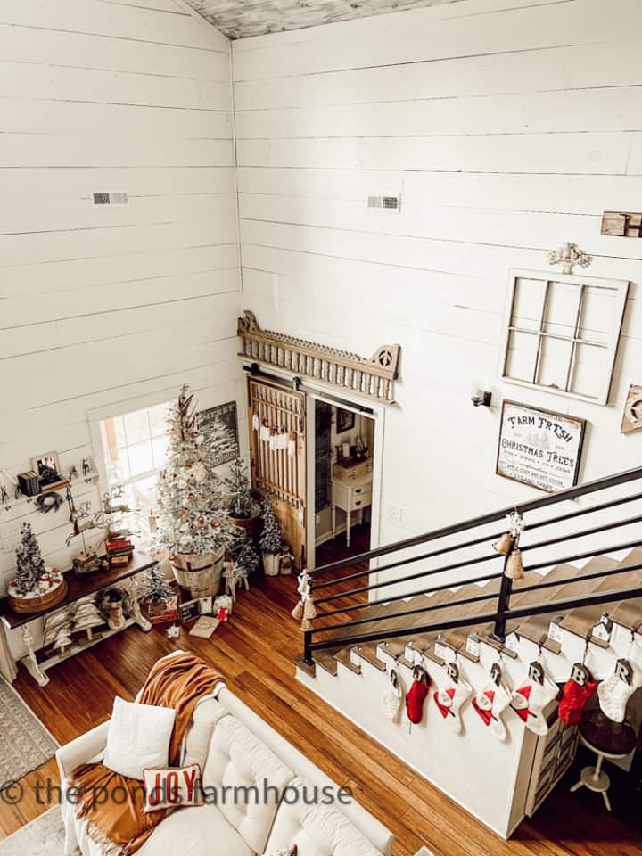 Vintage Loft Christmas Tour - Industrial Style Loft Holiday Decor