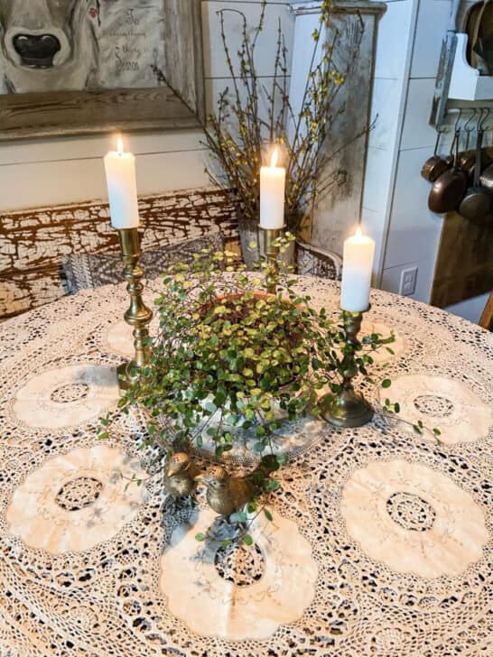 How To Decorate with Vintage Candlesticks Holders and Candles