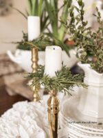 How To Decorate with Vintage Candlesticks Holders and Candles
