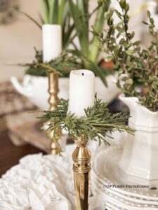 How To Decorate with Vintage Candlesticks Holders and Candles