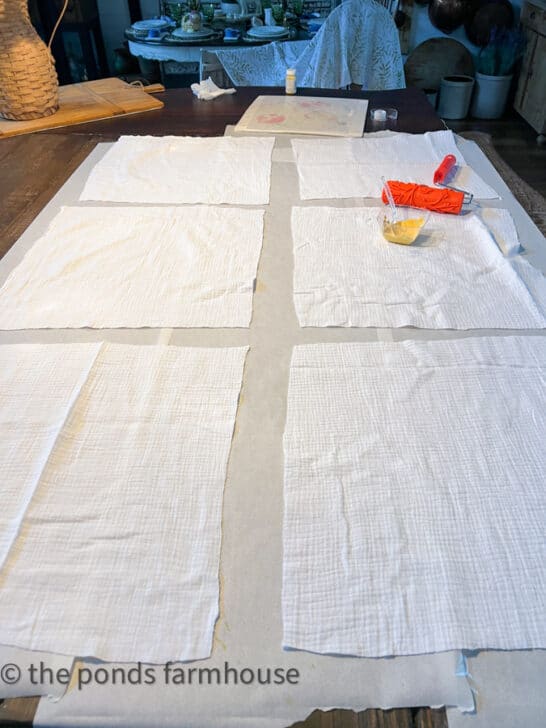 How to Make A DIY Custom Tablecloth & Custom Napkins