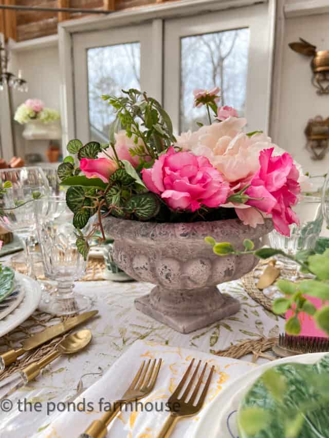 Best Ideas for A Spring Fling Dinner Party: Garden Inspired Table