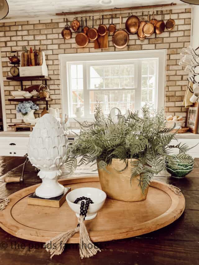 How to Give Kitchen Countertops a New Look with Thrifted Decor