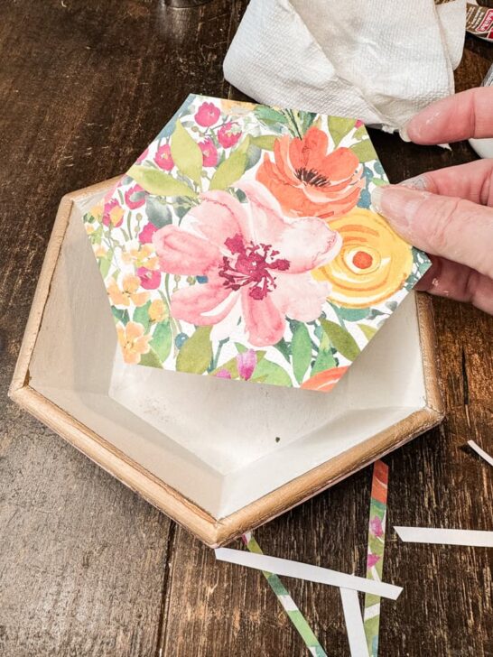 DIY Anthropologie-Inspired Decorative Trays On Dollar Tree Budget