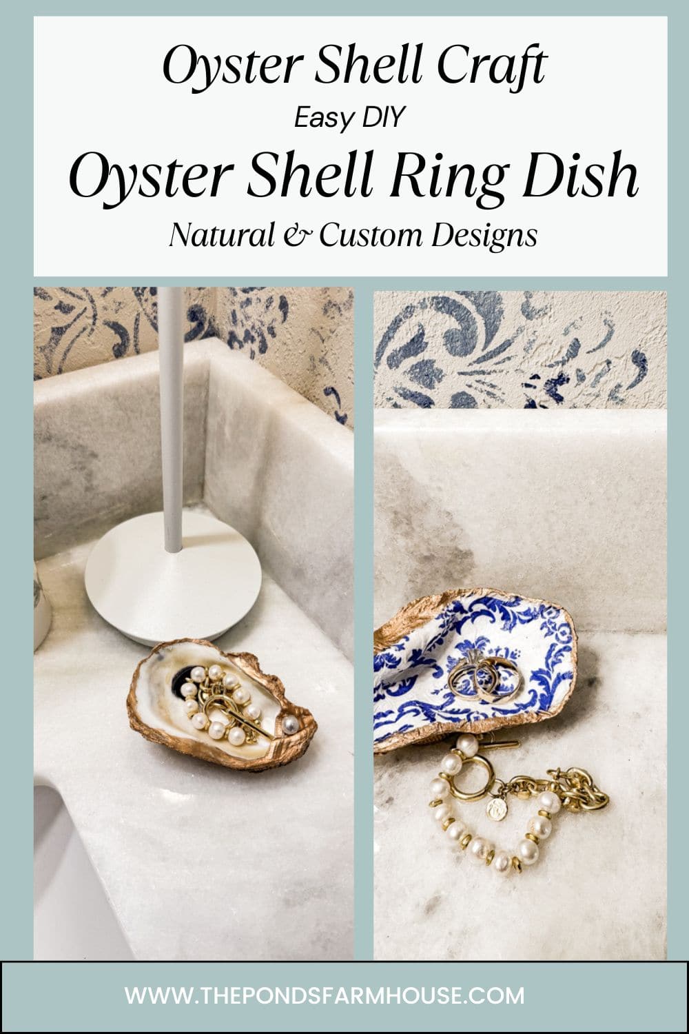 Upcycle Oyster Shell Craft: DIY Ring Dish