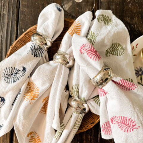 DIY Block Print Napkins: Personalize Your Table With Easy Paint Ideas