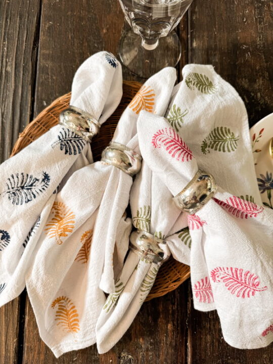 DIY Block Print Napkins: Personalize Your Table With Easy Paint Ideas