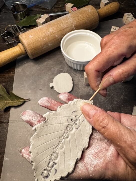 DIY Anthropologie-Style Cheese Markers: Air Dry Clay Fall Decor