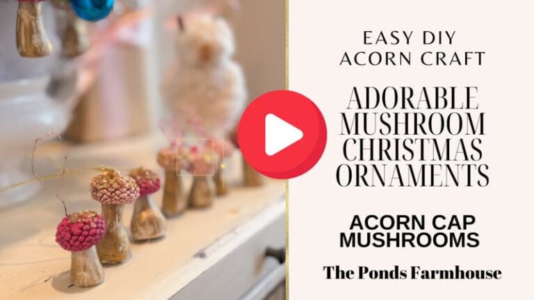 Adorable DIY Mushroom Christmas Ornaments: Easy Acorn Craft
