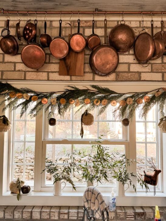 How To Make A Simple Dried Fruit Garland With Pears & Oranges