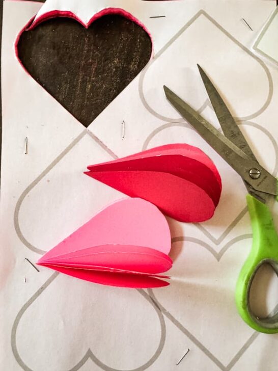 Easy DIY 3D Paper Hearts: Budget Valentine's Day Decoration