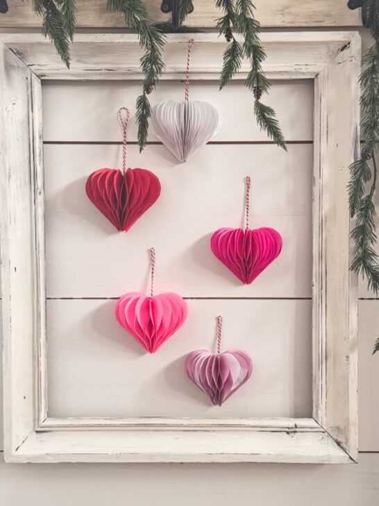 Easy DIY 3D Paper Hearts: Budget Valentine's Day Decoration