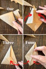 DIY Vintage Book Page Christmas Stars: Easy Paper Craft