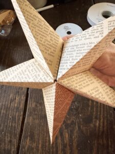 DIY Vintage Book Page Christmas Stars: Easy Paper Craft